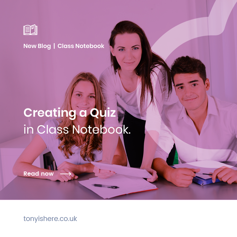 Creating a quiz using Microsoft Forms in OneNote - Cloud Design Box