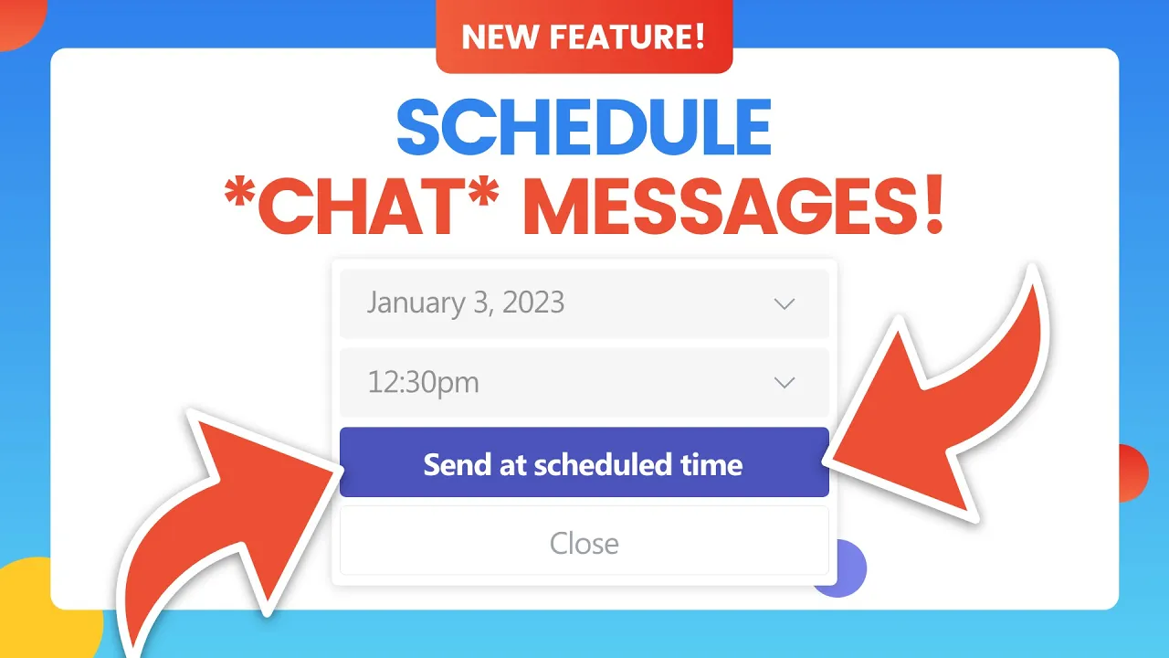 Schedule Chat Messages in Microsoft Teams - Cloud Design Box